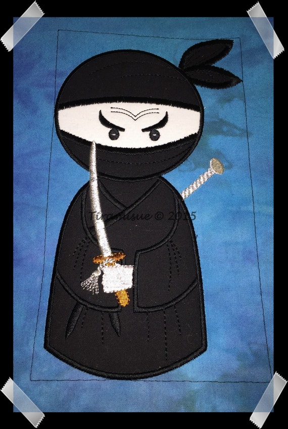 Nearly Ninja Applique Embroidery Designs 8x14in 200x360mm | Etsy