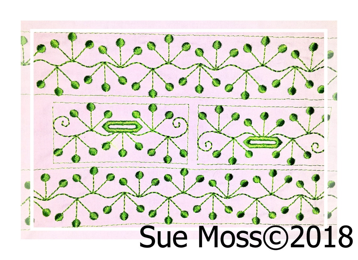 Beautiful Borders 14 Machine Embroidered Borders for 4x4 - Etsy