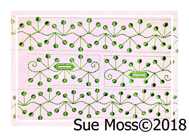 Beautiful Borders - 14 Machine Embroidered Borders for 4x4 Inch ...