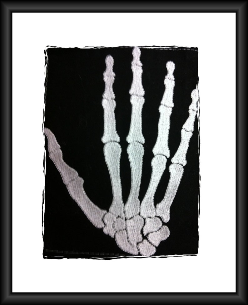 Skeleton Hand 5 X 7inch/130x180mm Machine Embroidery Design | Etsy