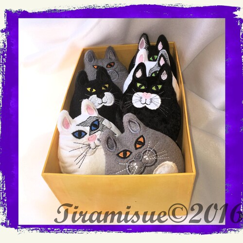 Cat for Pocket Machine Embroidery Designs - Etsy