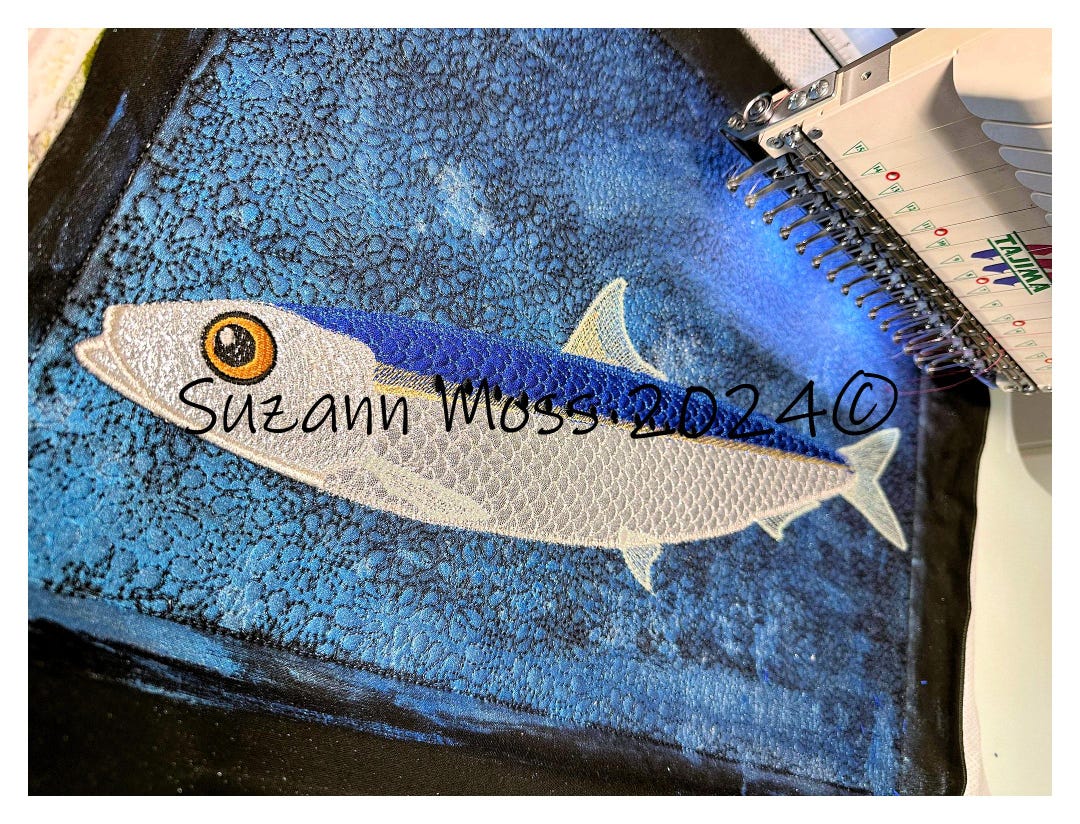 Extra Large Sardine for Machine Embroidery Hoop 474.9mm X 142.5mm - Etsy