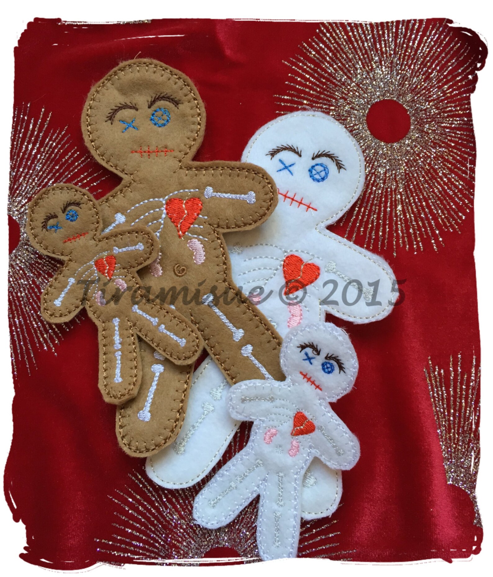 GINGERBREAD VOODOO DOLL 5x7in (130x180mm) Hoop - Made in the Hoop ...