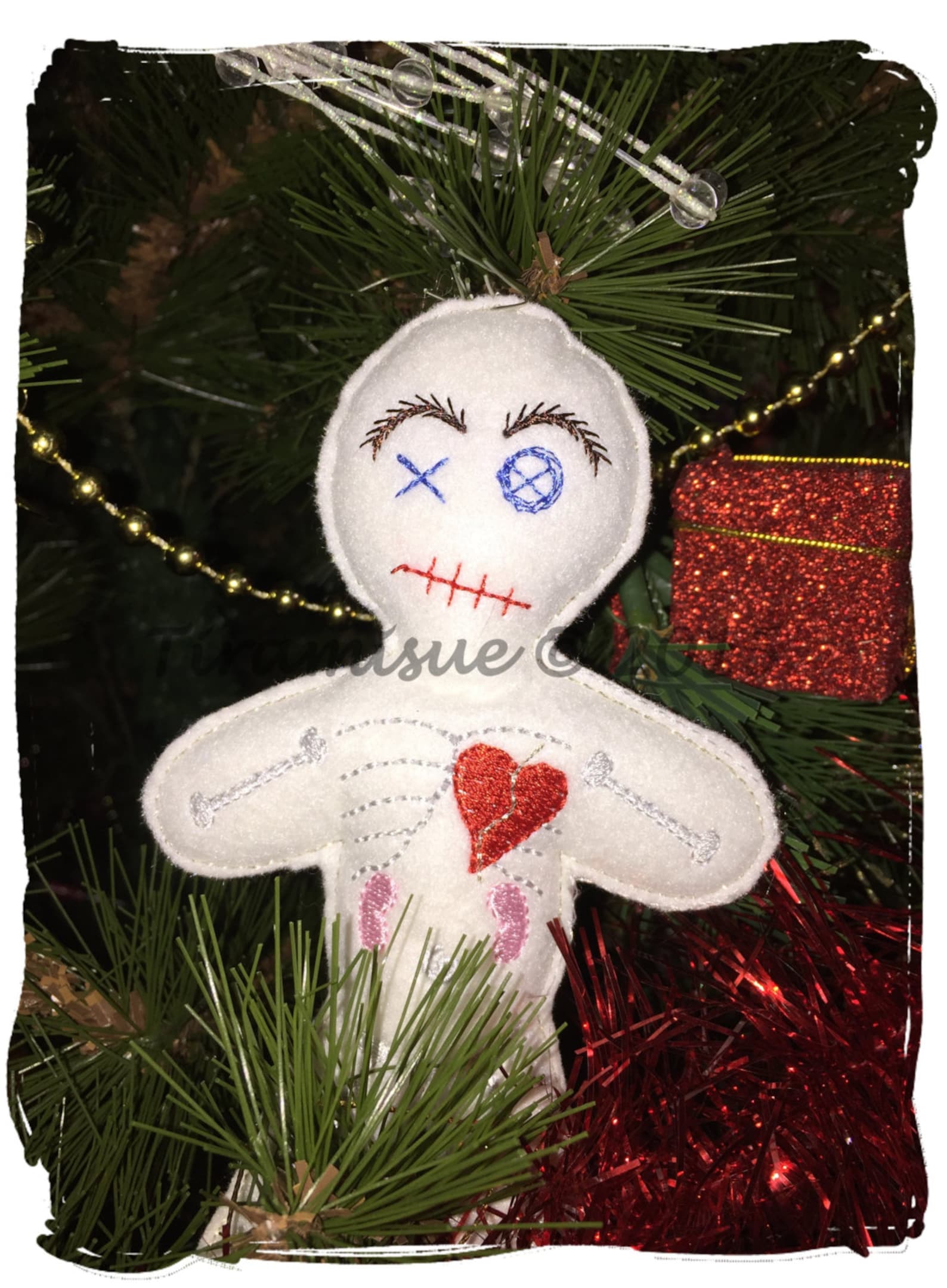 GINGERBREAD VOODOO DOLL 5x7in (130x180mm) Hoop - Made in the Hoop ...