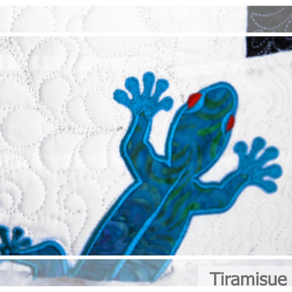 Gecko Applique - Etsy
