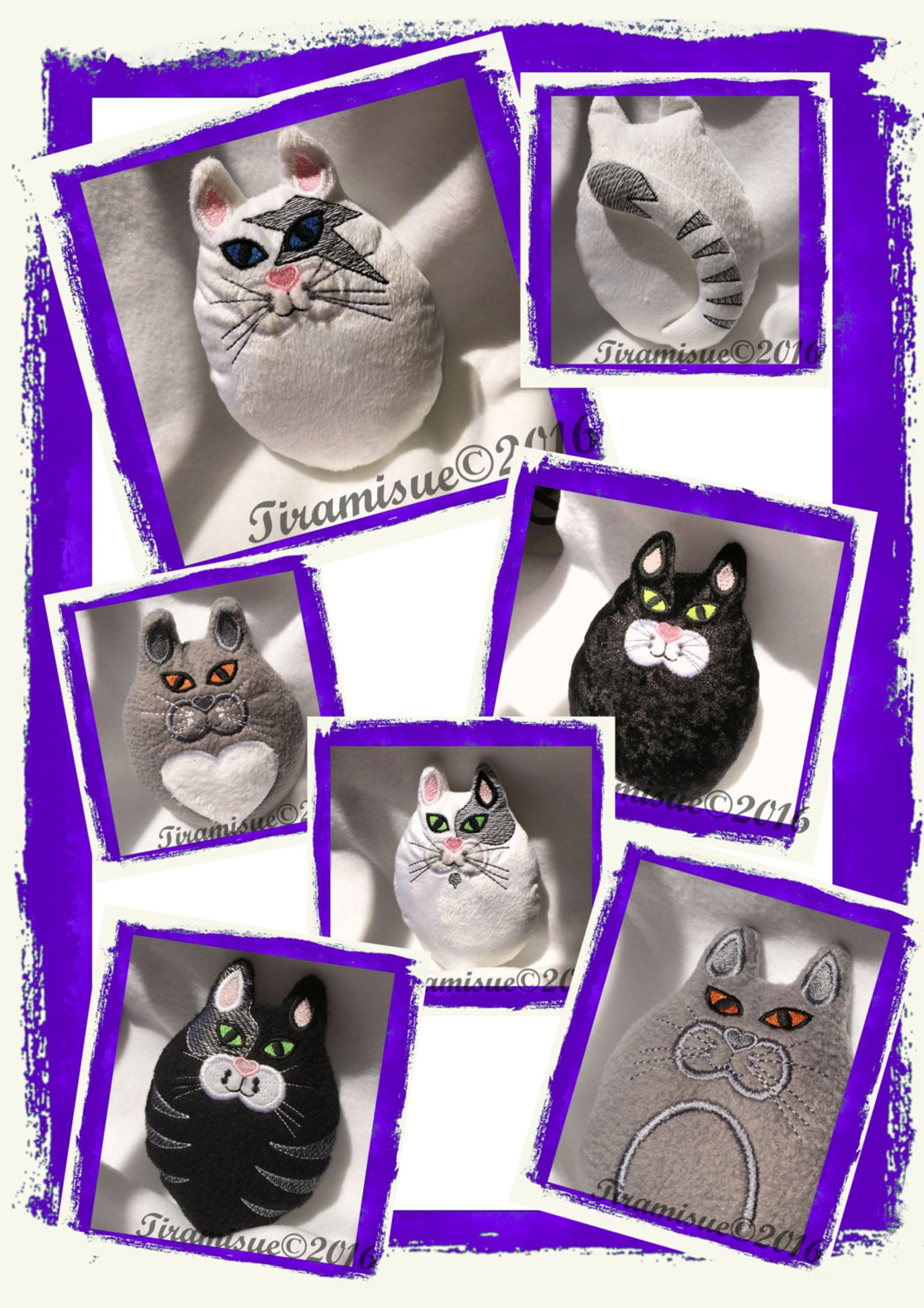 Crazy Cat Lady Starter Kit - Machine Embroidery Design for the 5x7in ...