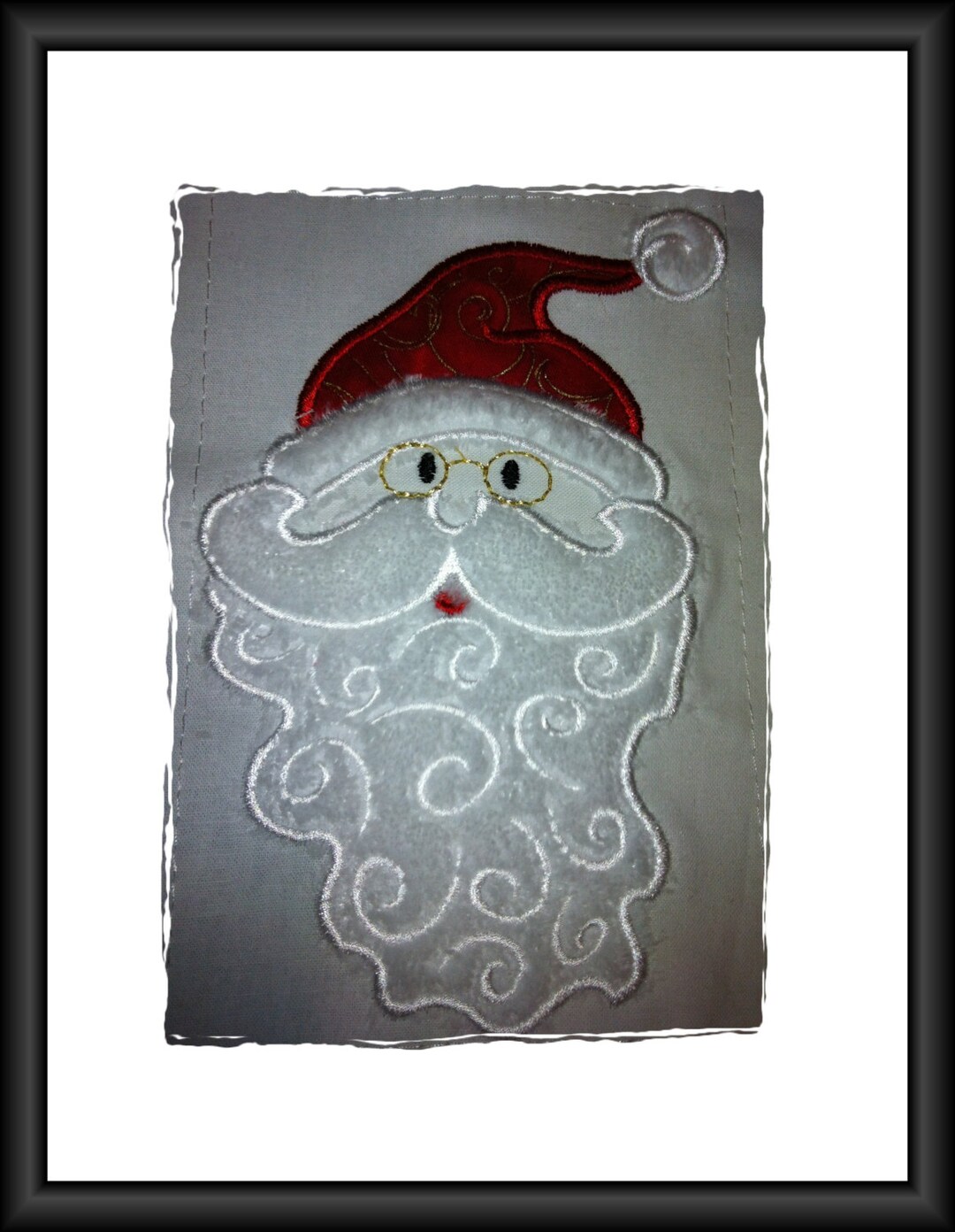 Santa Applique Design for Machine Embroidery 5 X 7inch/130x180mm Hoop ...