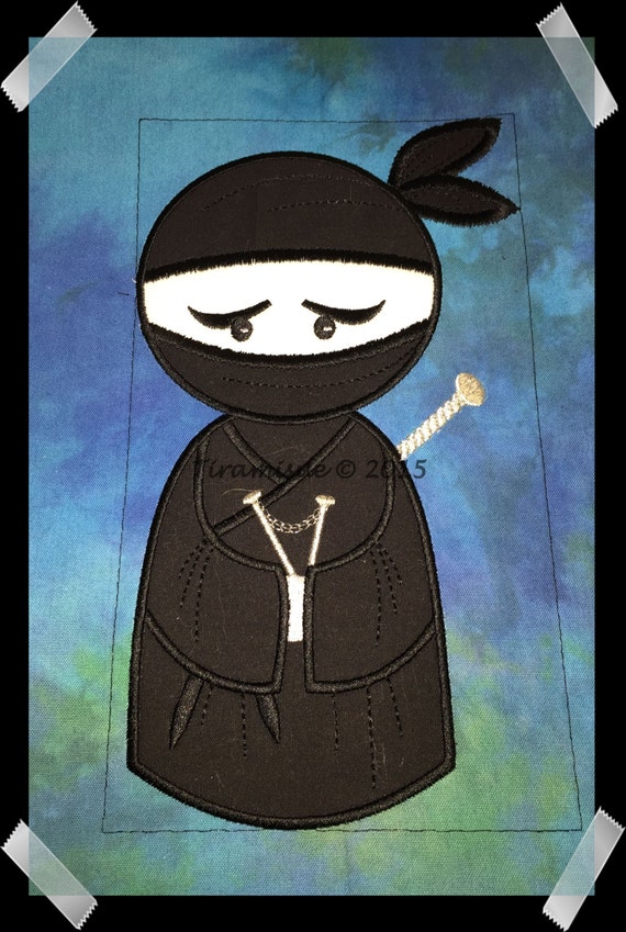 Nearly Ninja Applique Embroidery Designs 5x7in130x180mm | Etsy