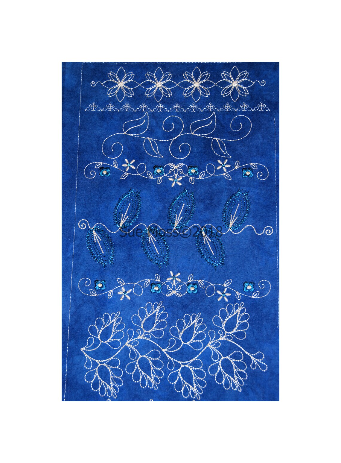 Beautiful Borders Set 2 13 Machine Embroidered Borders for - Etsy