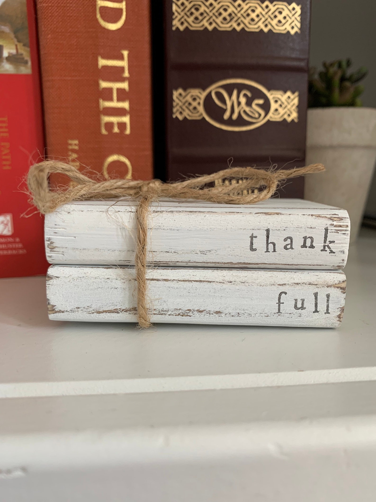 READY TO SHIP Faux Book Stack. Mini Faux Book Stack. Tiered Tray Decor ...