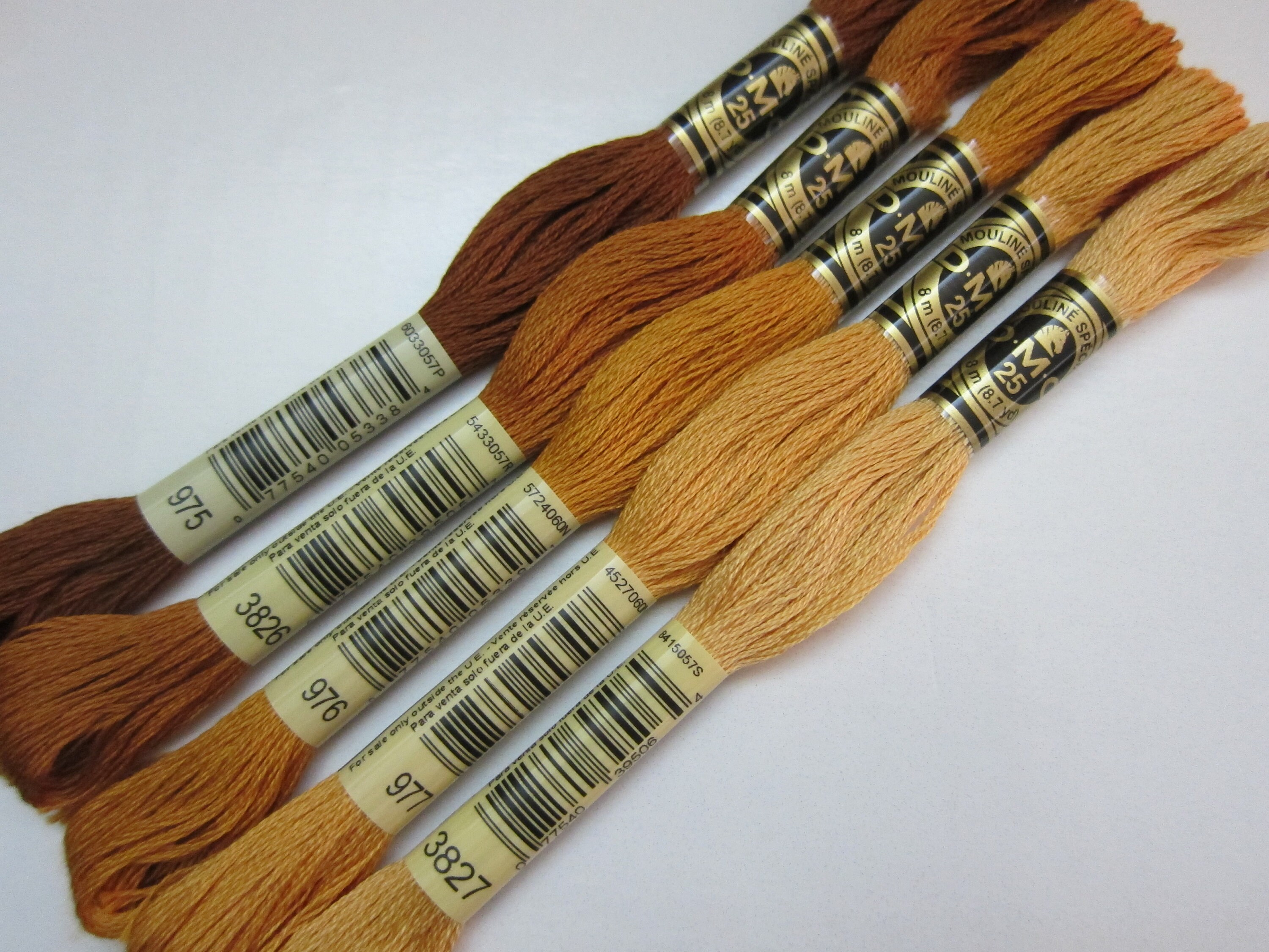 DMC Color Family Golden Brown DMC 3827 977 976 3826 | Etsy