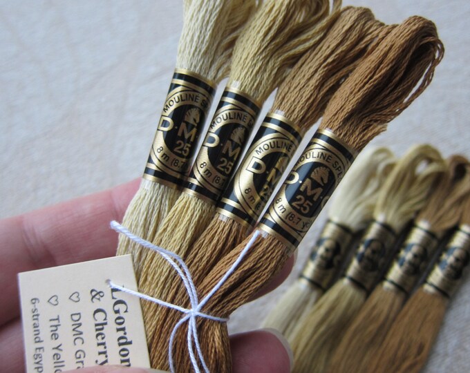 DMC Graduated Shade Set, Yellow Beige (DMC 3047, 3046, 3045, 167) DMC ...