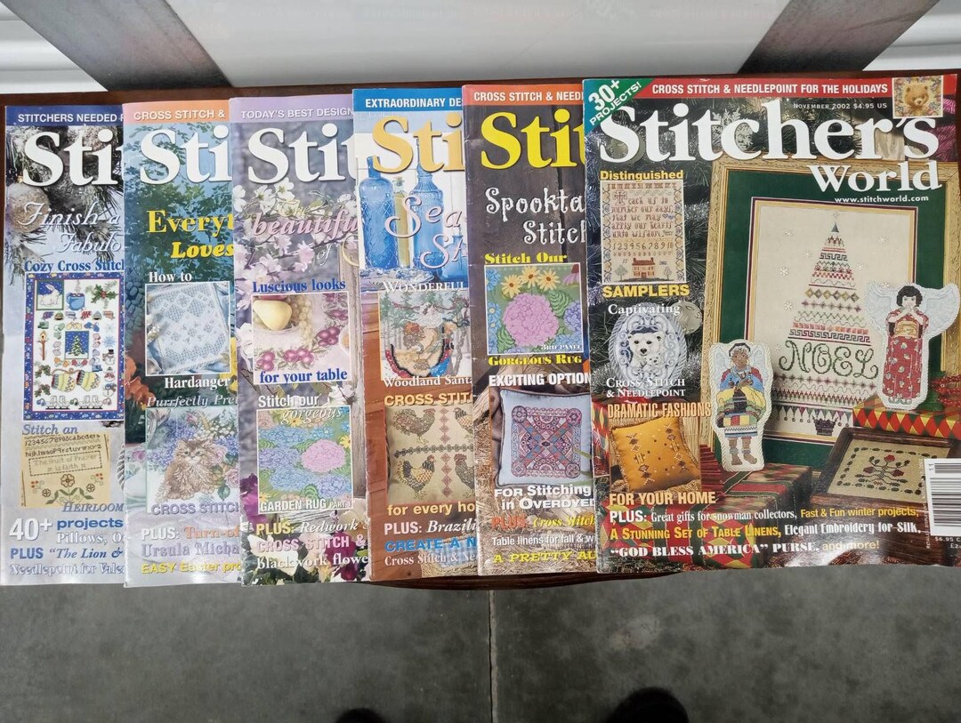 Vintage, Stitcher's World Magazines, Cross Stitch, Needlepoint, January ...