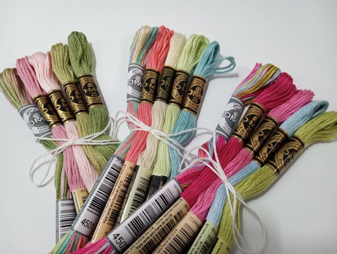 DMC Coloris Floss Pack(s) ~ 1 Skein of Coloris and 4 Skeins of Matching ...