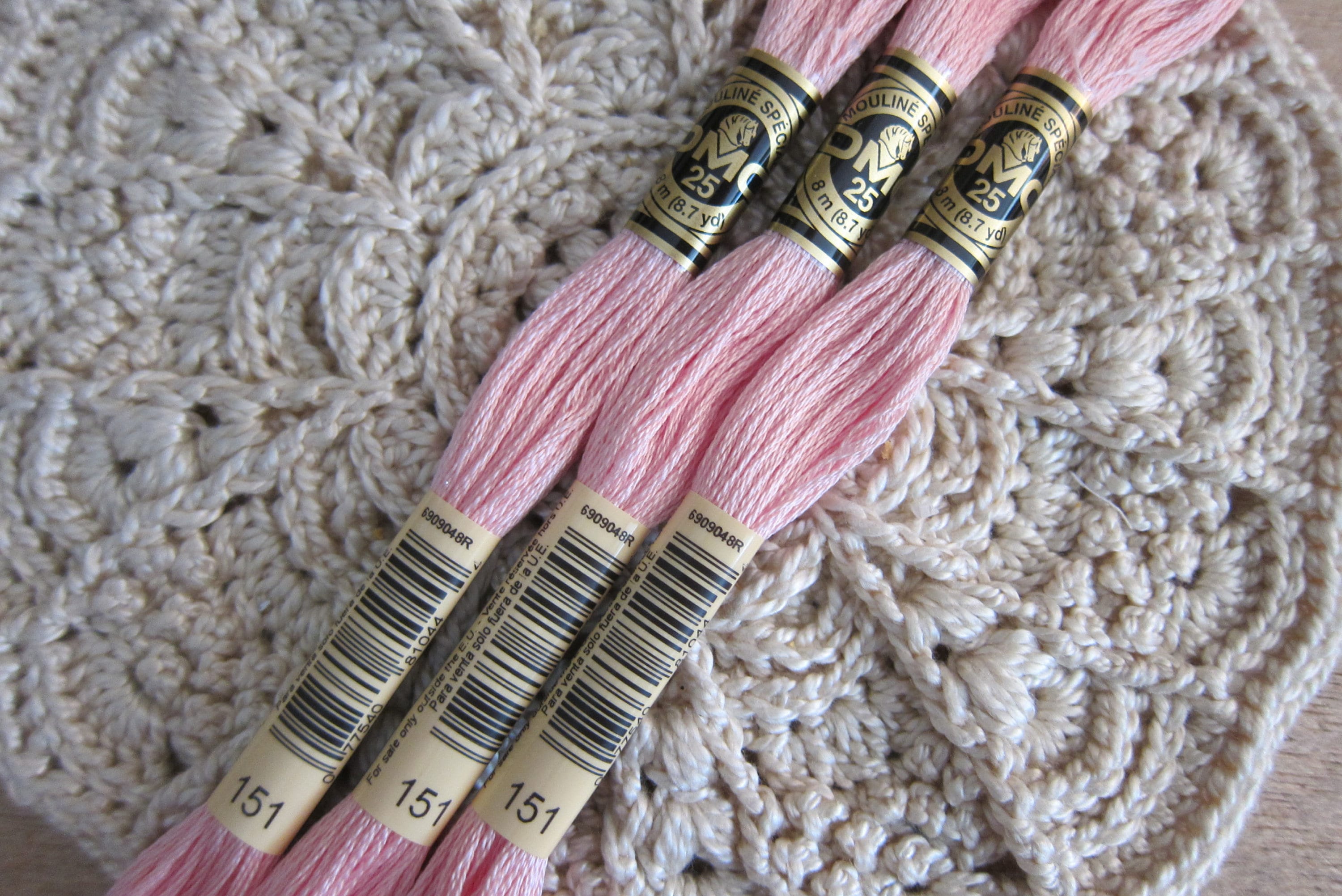 DMC Color Family Dusty Rose DMC 151 3354 3733 3731 | Etsy