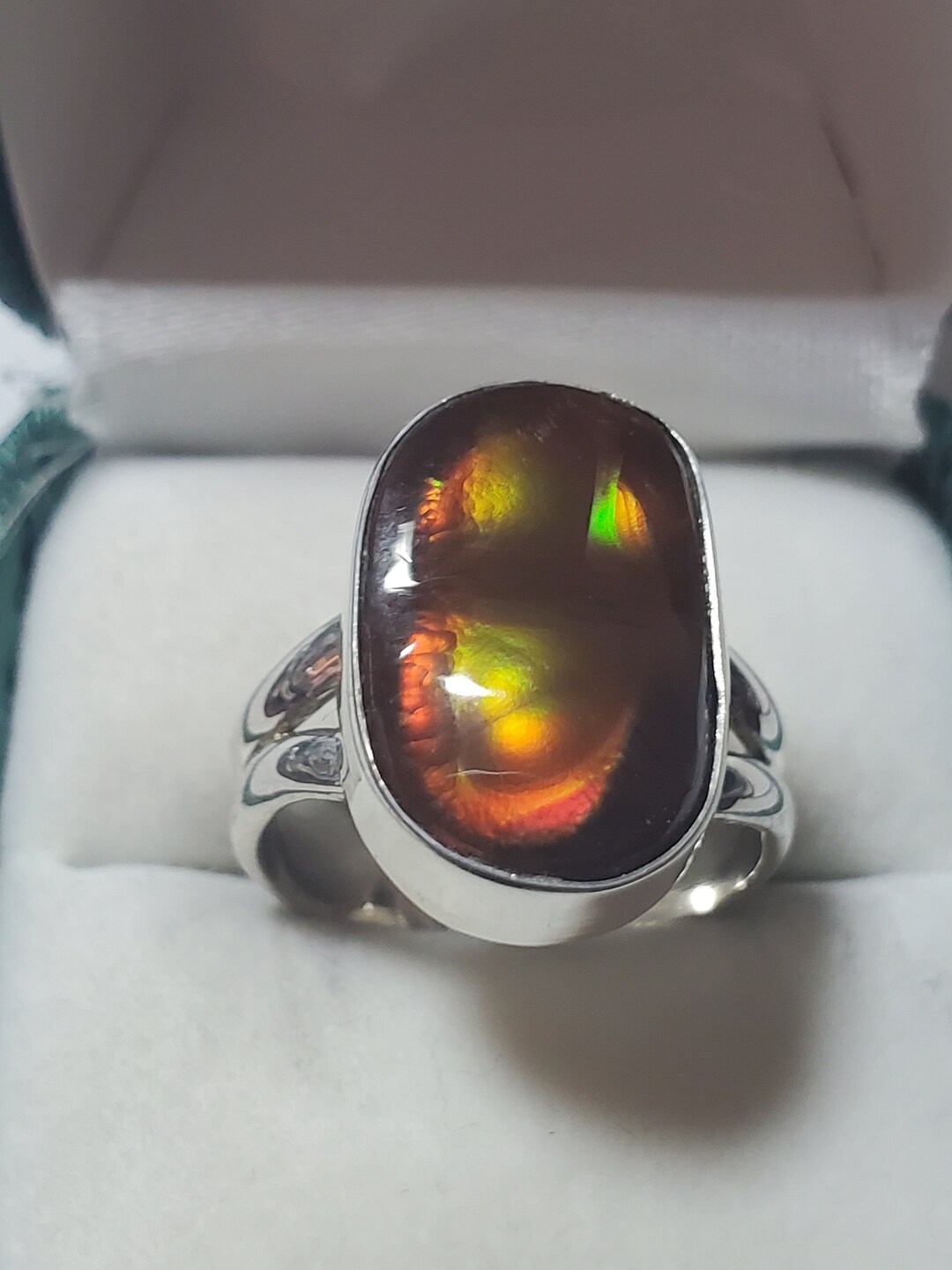 Fire Agate Ring. Fire Agate is From San Carlos Indian Reservation ...