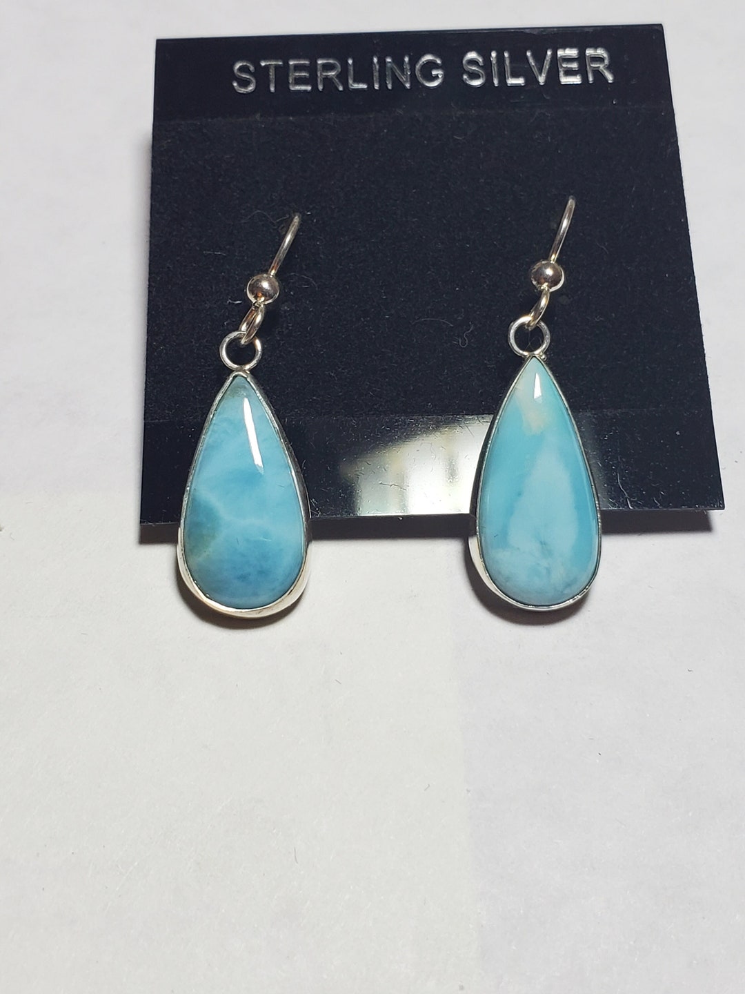 Larimar Earrings Dangle Larimar Earrings Dominican Republic Larimar ...