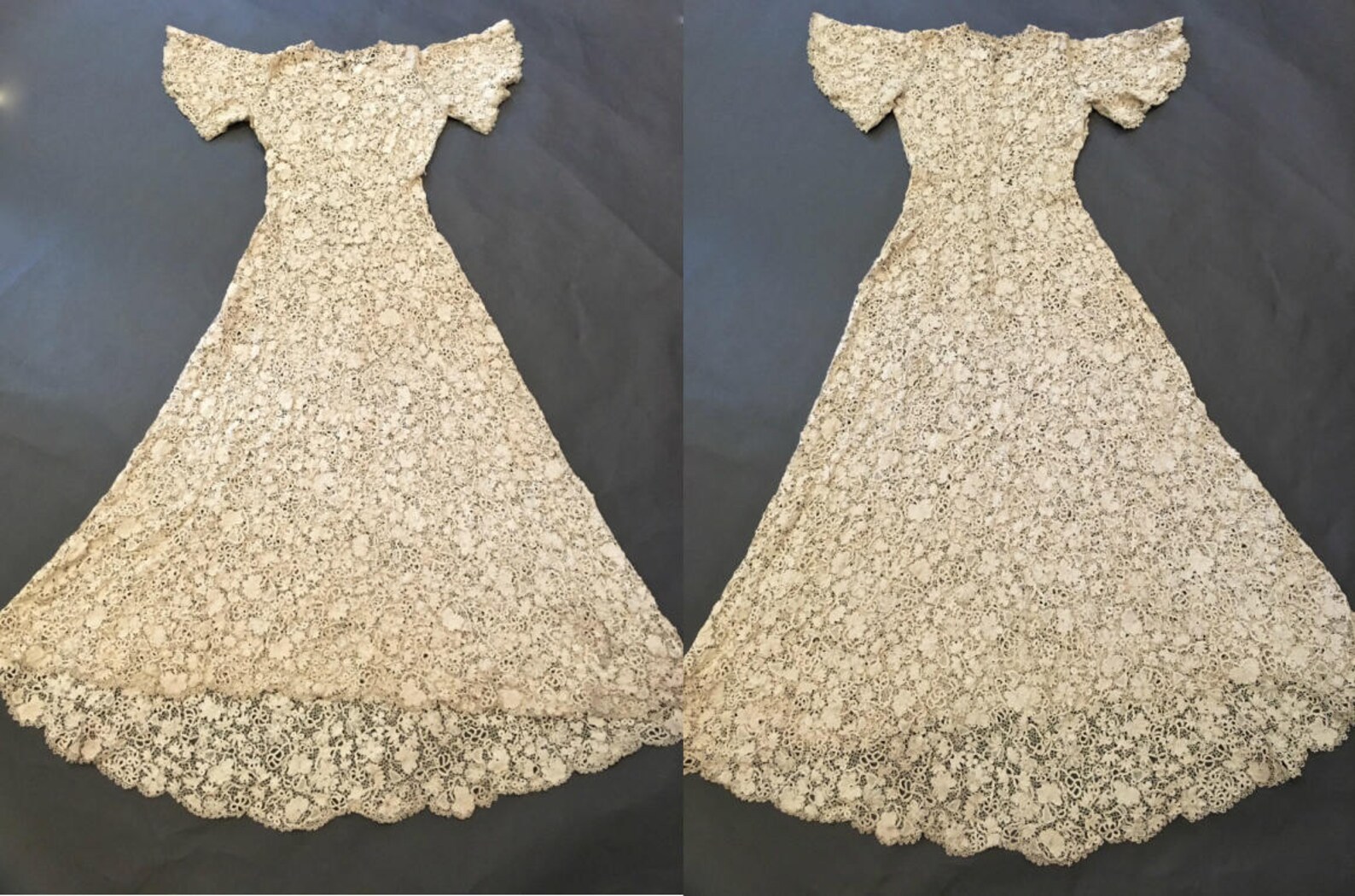 Exquisite OOAK Lush Clones Irish Crochet Lace Wedding Gown - Etsy