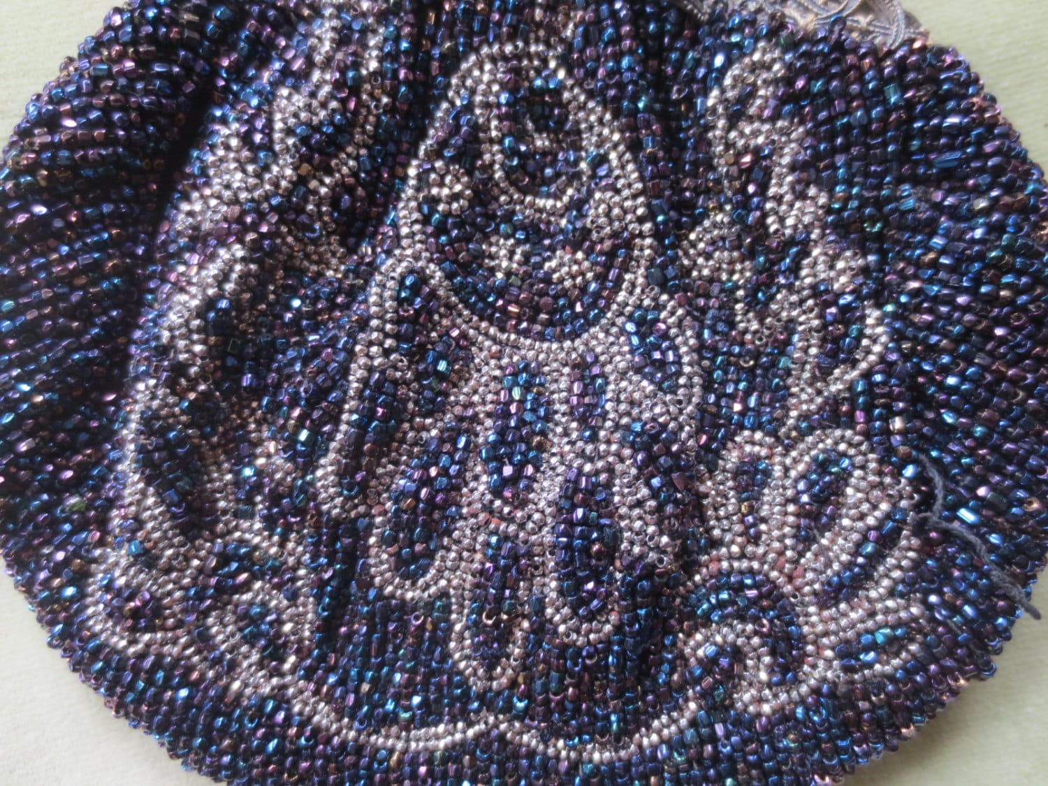 Art Deco 1920's 'trinity Plate' Iridescent Blue & - Etsy