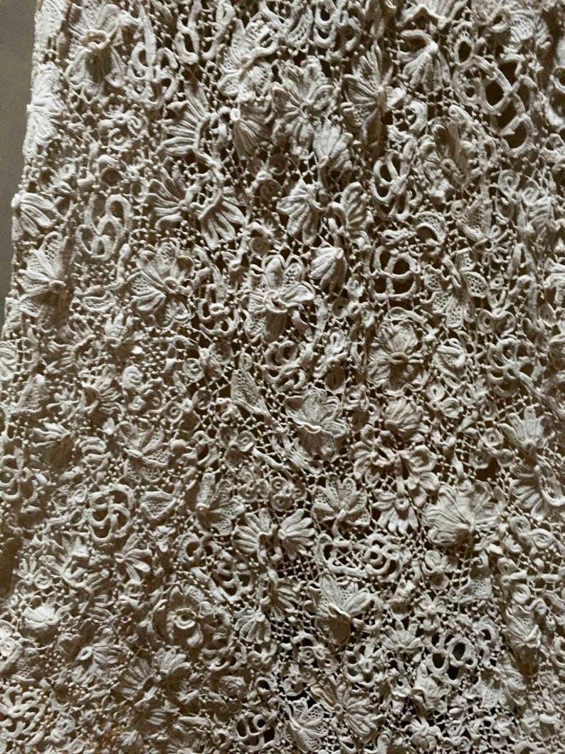 Exquisite OOAK Lush Clones Irish Crochet Lace Wedding Gown - Etsy