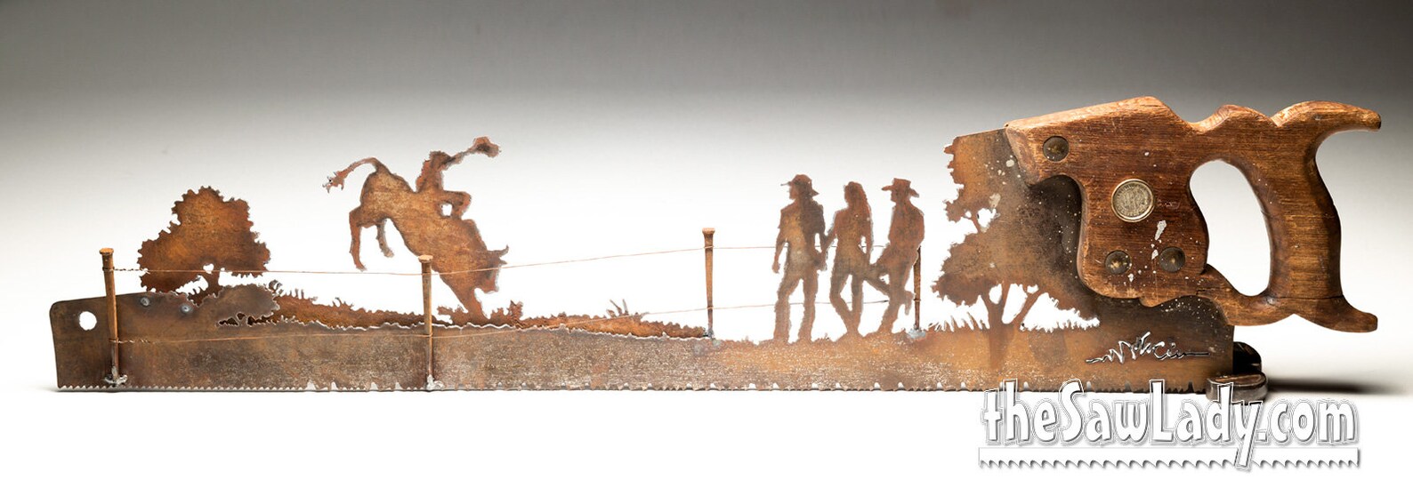 Bull Riding Scene Metal Art design Hand cut plasma torch | Etsy