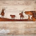 Team Roping Horse and Cattle Metal Art Hand plasma Cut - Etsy