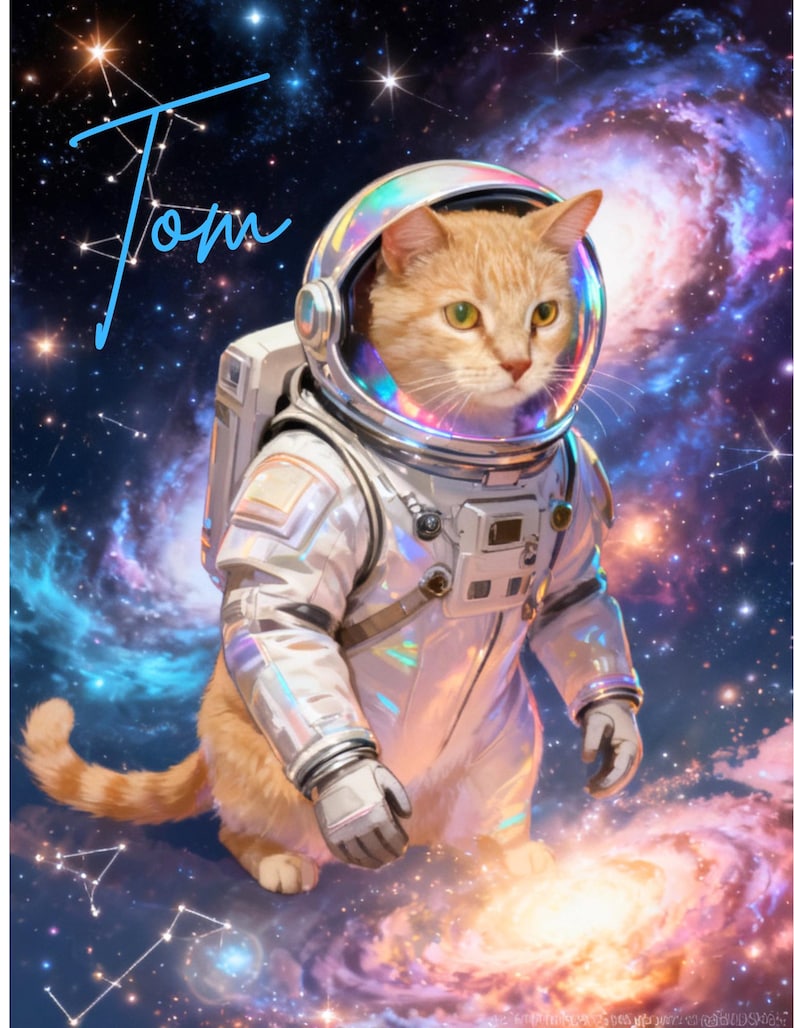 Any Pet Outfit or Scene Custom Digital Portraits Gifts Memorial ...