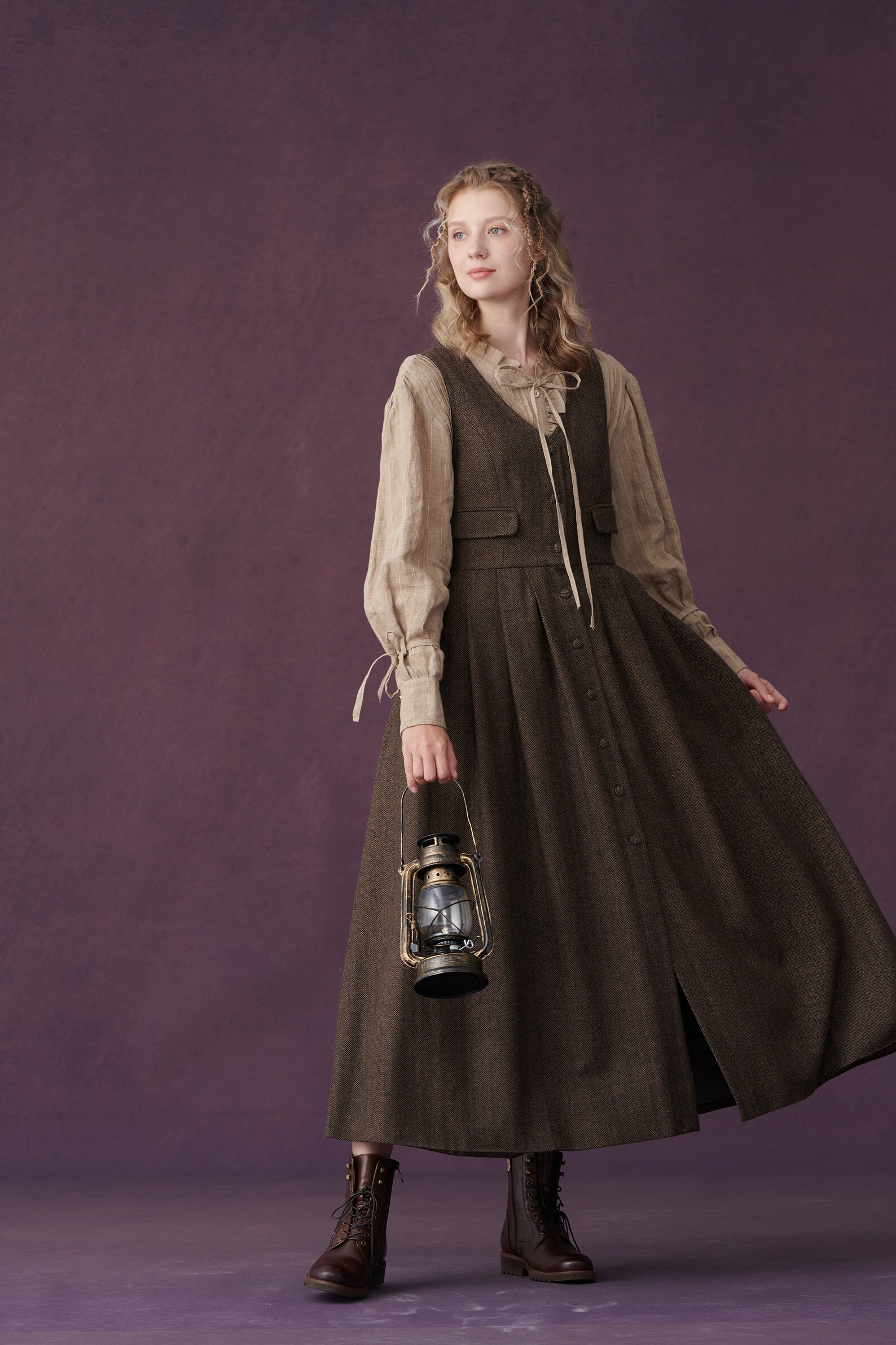 Vintage Wool Dress Pleated Wool Dress Wool Winter Dress - Etsy