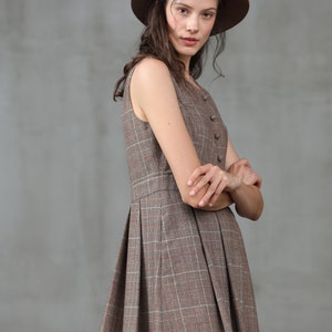 Check Wool Dress Wool Winter Dress Vintage Plaid Dress - Etsy