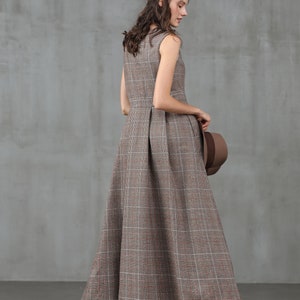 Check Wool Dress Wool Winter Dress Vintage Plaid Dress - Etsy