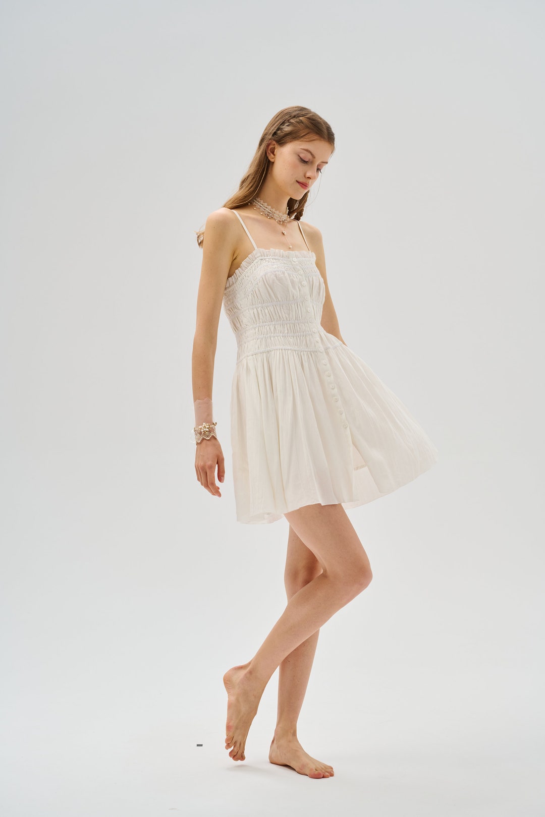 Linen Mini Dress, Short Linen Dress, Linen Sundress, Beach Dress, Slip ...