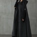 Wool Hooded Coat Cloak, Maxi Hooded Wool Coat Cloak, 100% Wool, Hooded ...