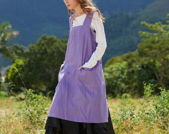 Long Apron Dress - Etsy