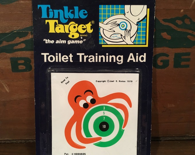 Vintage Tinkle Target Toilet Training Aid Octopuss 1978 JKL Products ...