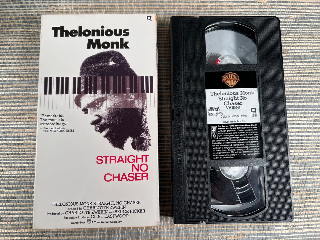 Thelonious Monk Straight No Chaser VHS 1990 Warner Bros Home - Etsy
