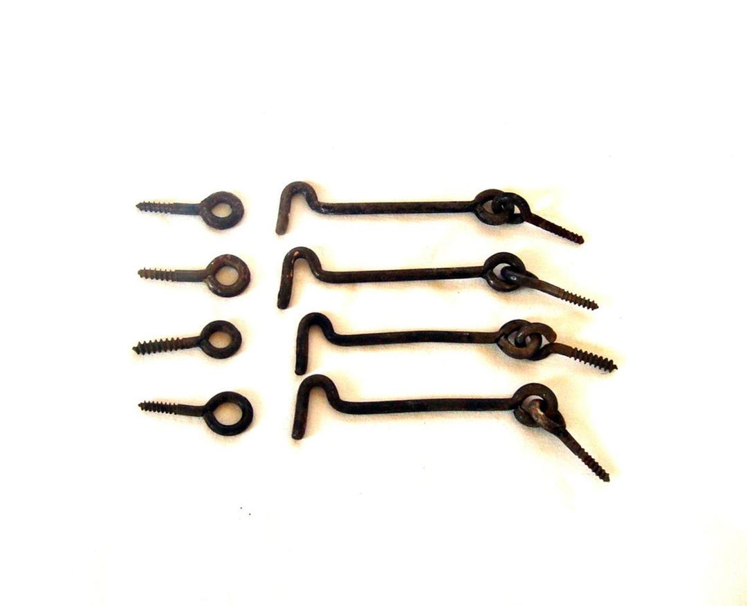 Antique Iron Window Hook Brace Latches Lock Window/door Fixing Set of 4 ...