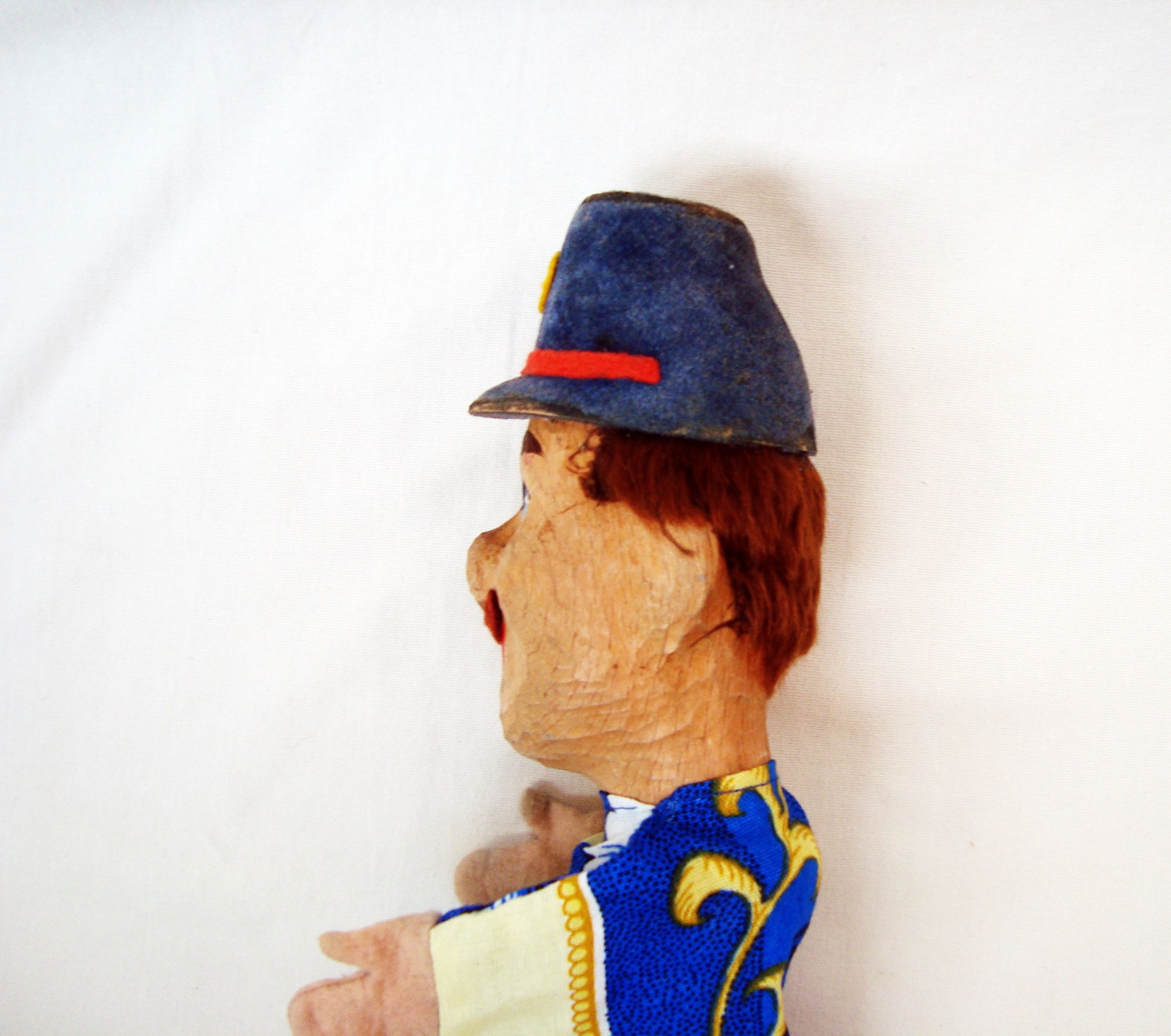 Vintage Antique Hand / Punch Puppet Theater Doll Wood Carved Head - Etsy