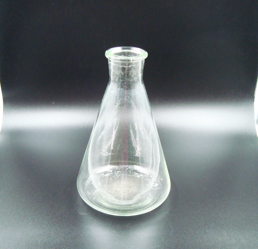 Vintage Laboratory Flask Heavy Glass Bottle Oversize Big Vase - Etsy