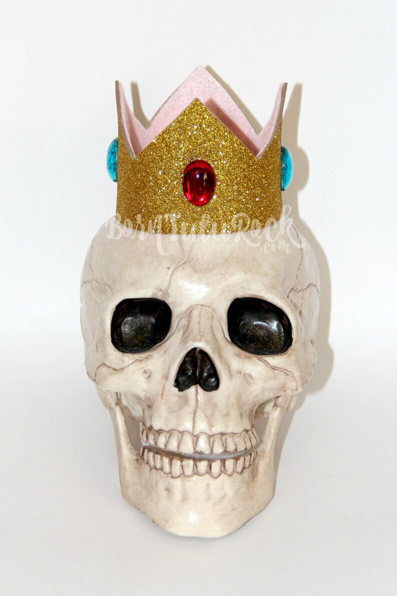 Princess Peach Crown Gold Crown by Born Tutu Rock | Etsy