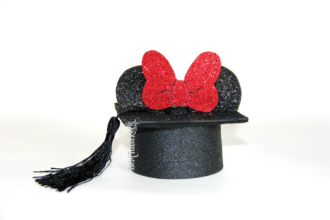 Minnie Graduation Cap Headband // Mouse Grad Cap // Graduation - Etsy