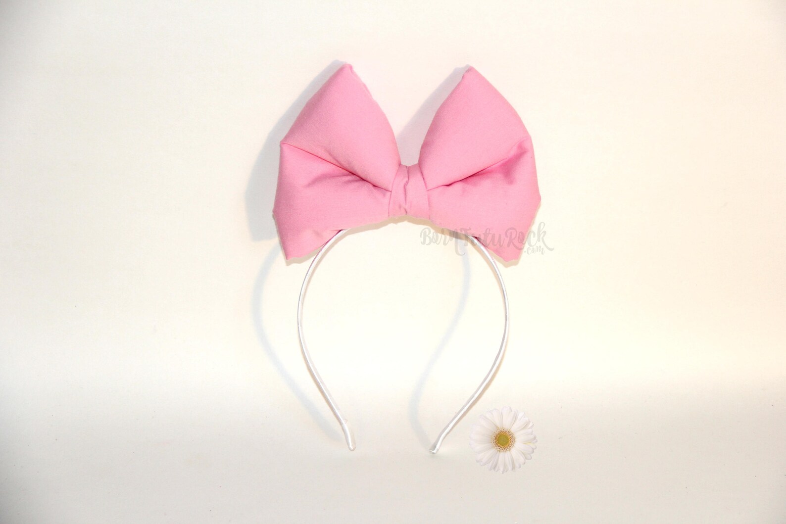 Daisy Bow Daisy Duck Bow Big Pink Bow by Born Tutu Rock - Etsy