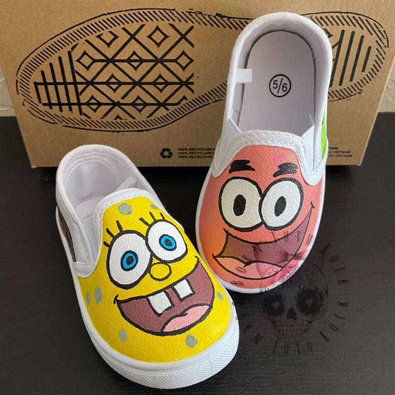 Spongebob Shoes - Etsy