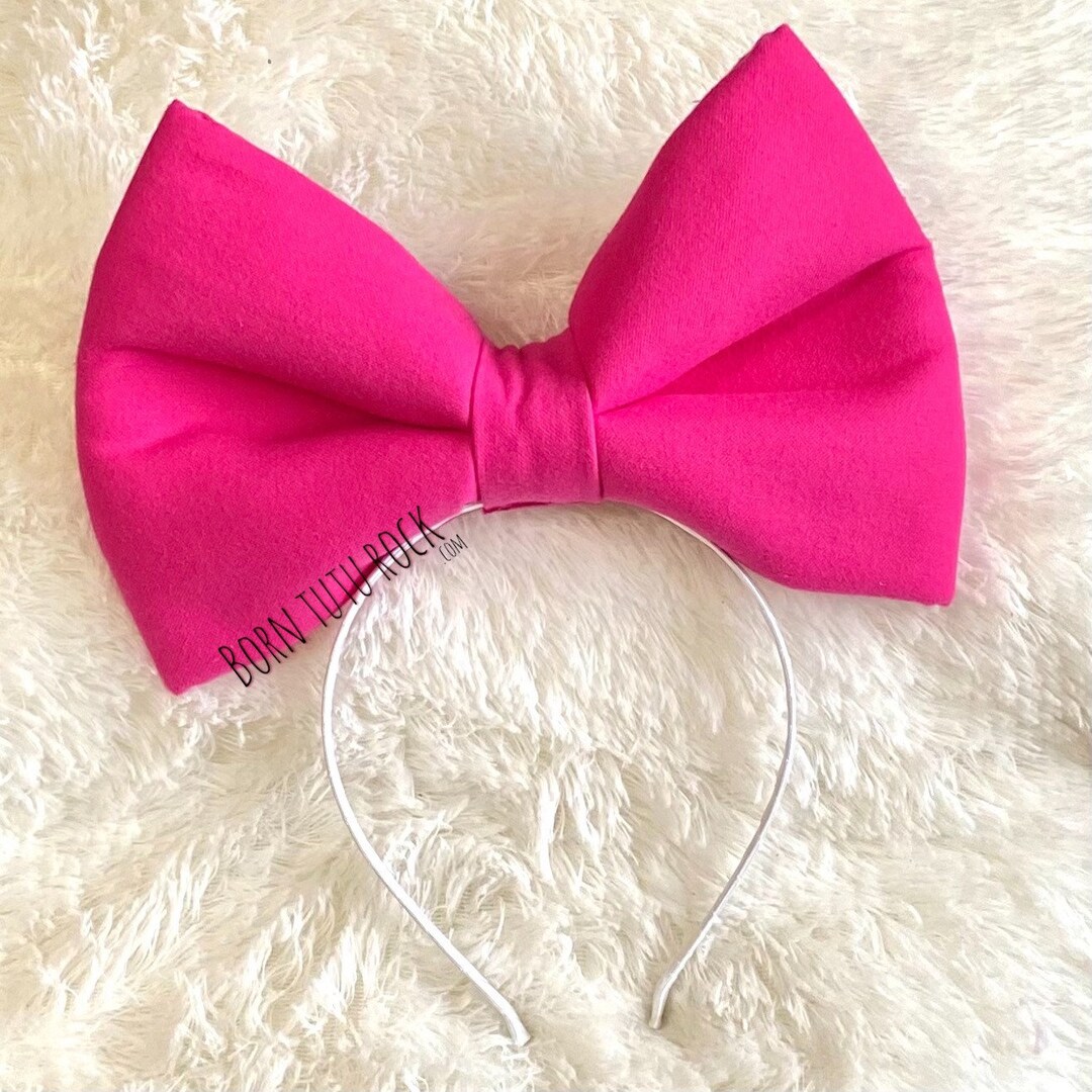 Dark Pink Bow || Doll Bow || Daisy Bow || Born Tutu Rock - Etsy