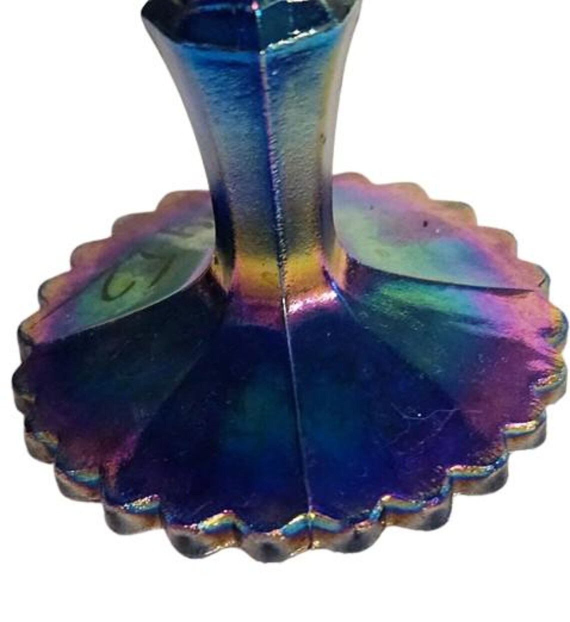 Vintage Imperial Marks Carnival Amethyst Violet Ruffled Candy Dish ...