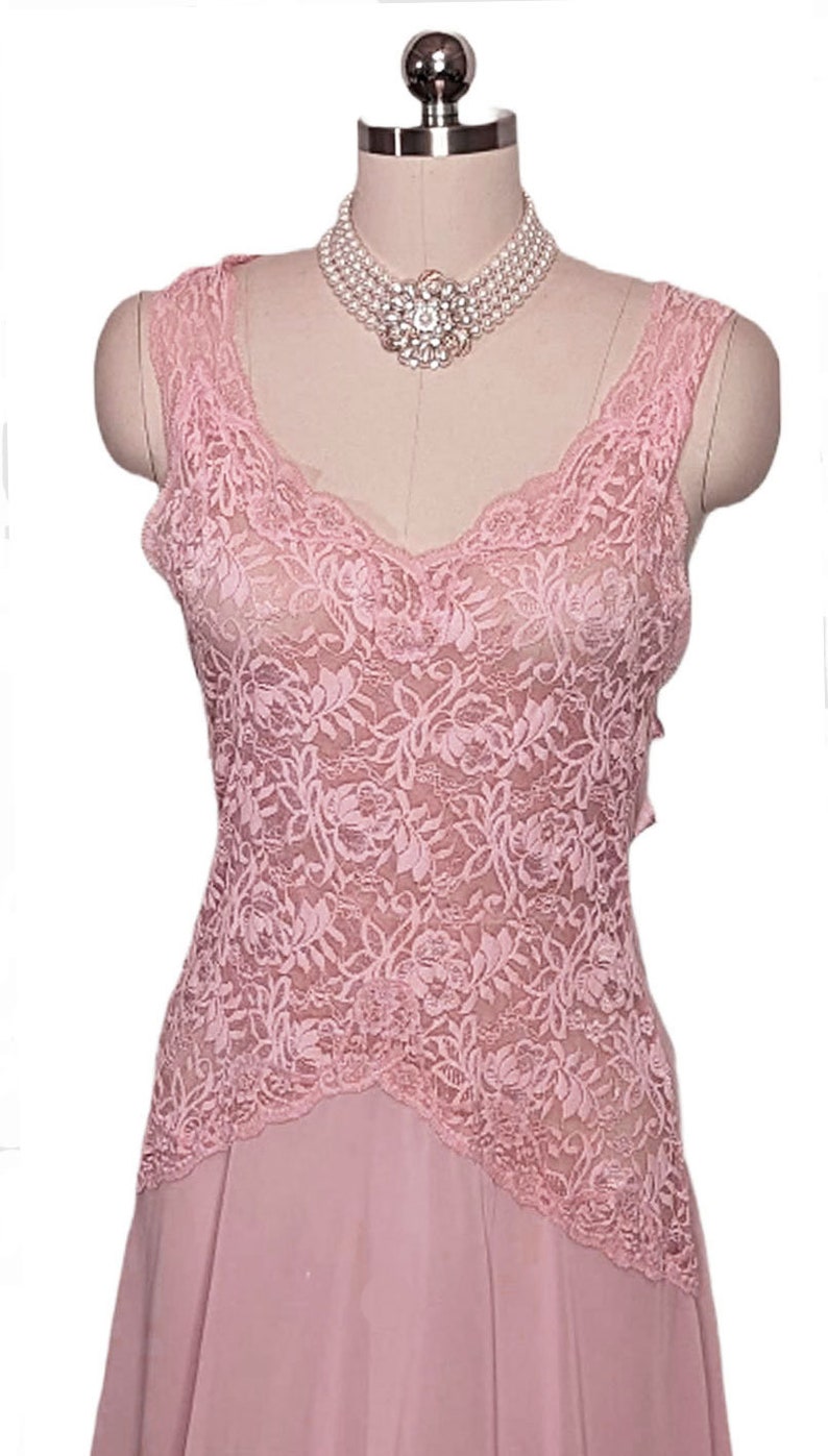Vintage Victorias Secret Strawberry Ice Cream Lace Nightgown With Satin ...