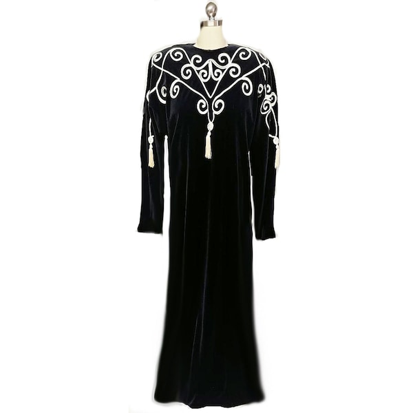 Black Velvet Robe - Etsy