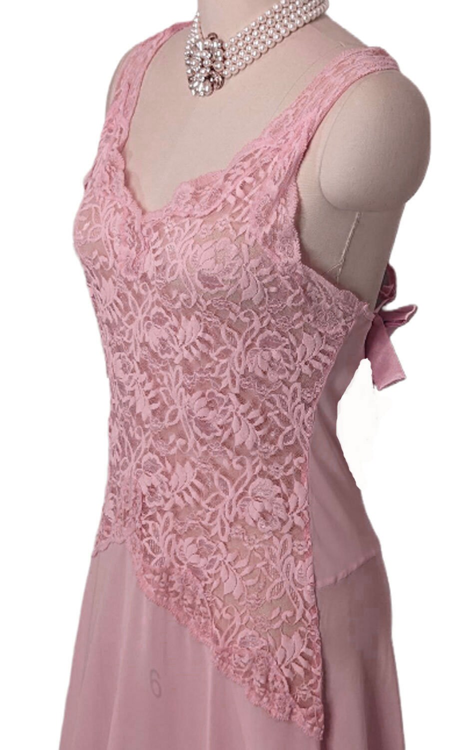 Vintage Victorias Secret Strawberry Ice Cream Lace Nightgown With Satin ...