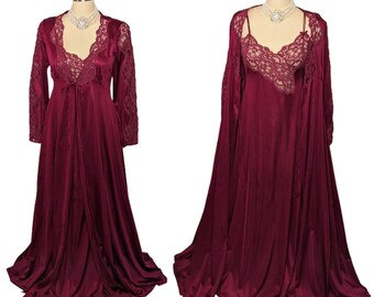 Vintage Rosa Puleo-szule for Lily of France Lace Nightgown in Brown ...