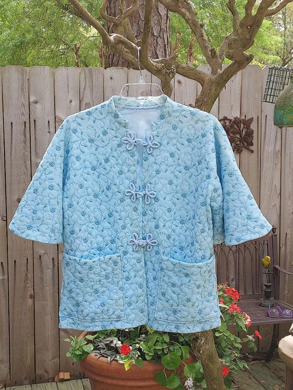 vintage blue bed jacket - Gem