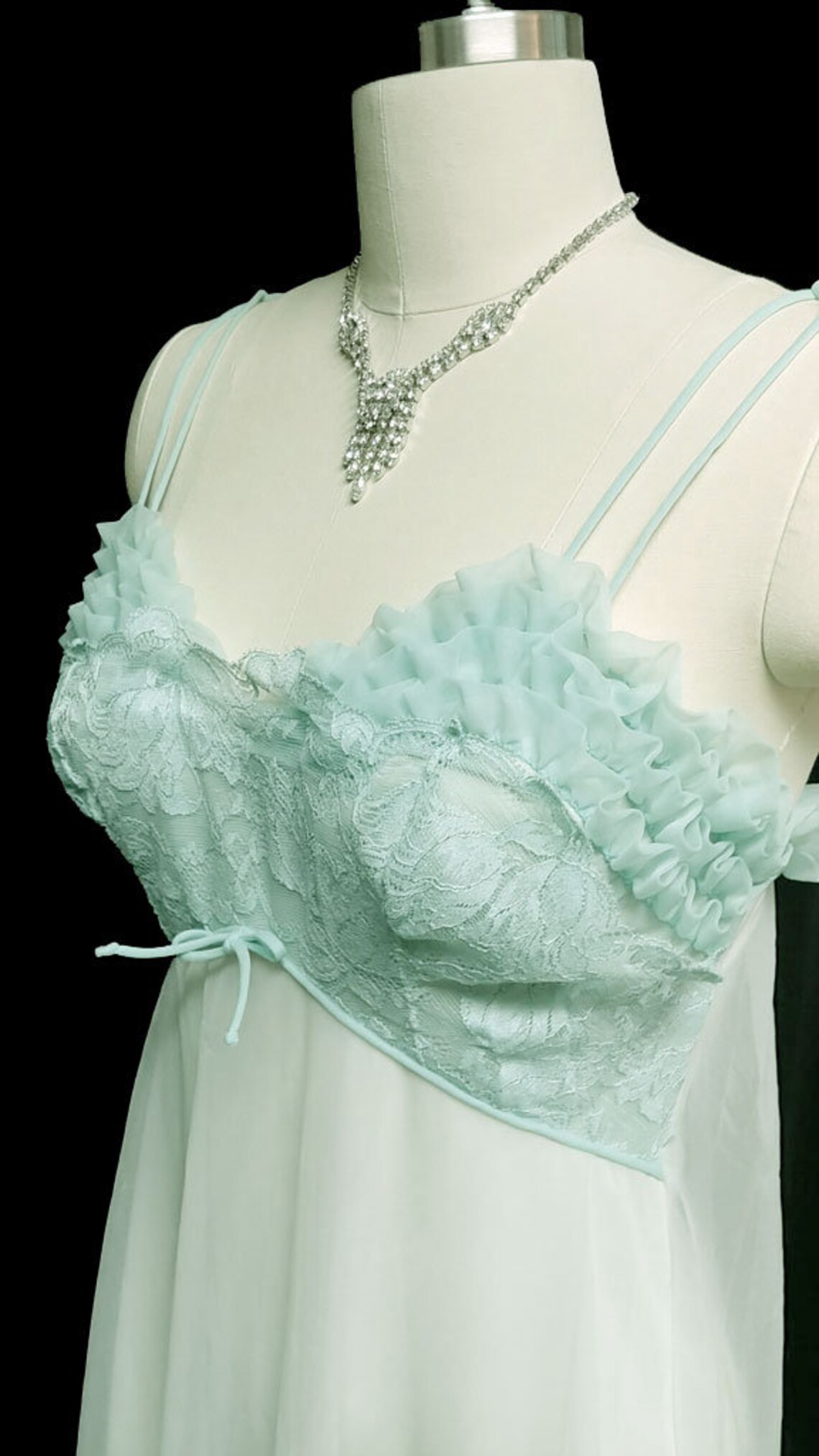 Vintage Vanity Fair Double Nylon Ruffles & Lace Nightgown in | Etsy
